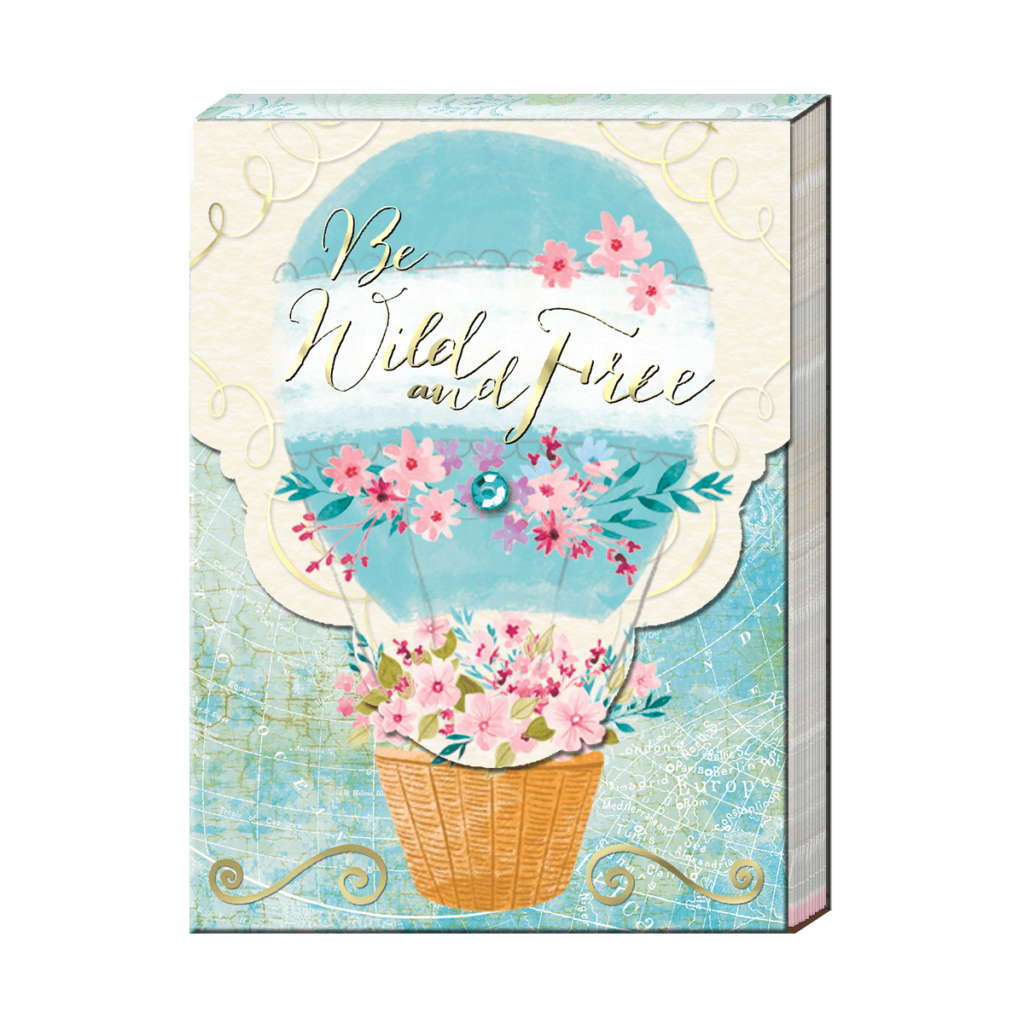 Iconic Floral Air Balloon Pocket Notepad - Punch Studio