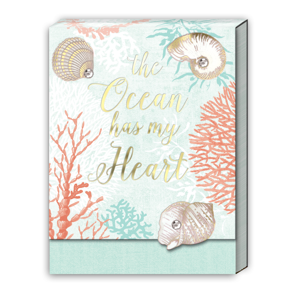 Ocean Heart Pocket Notepad - Punch Studio