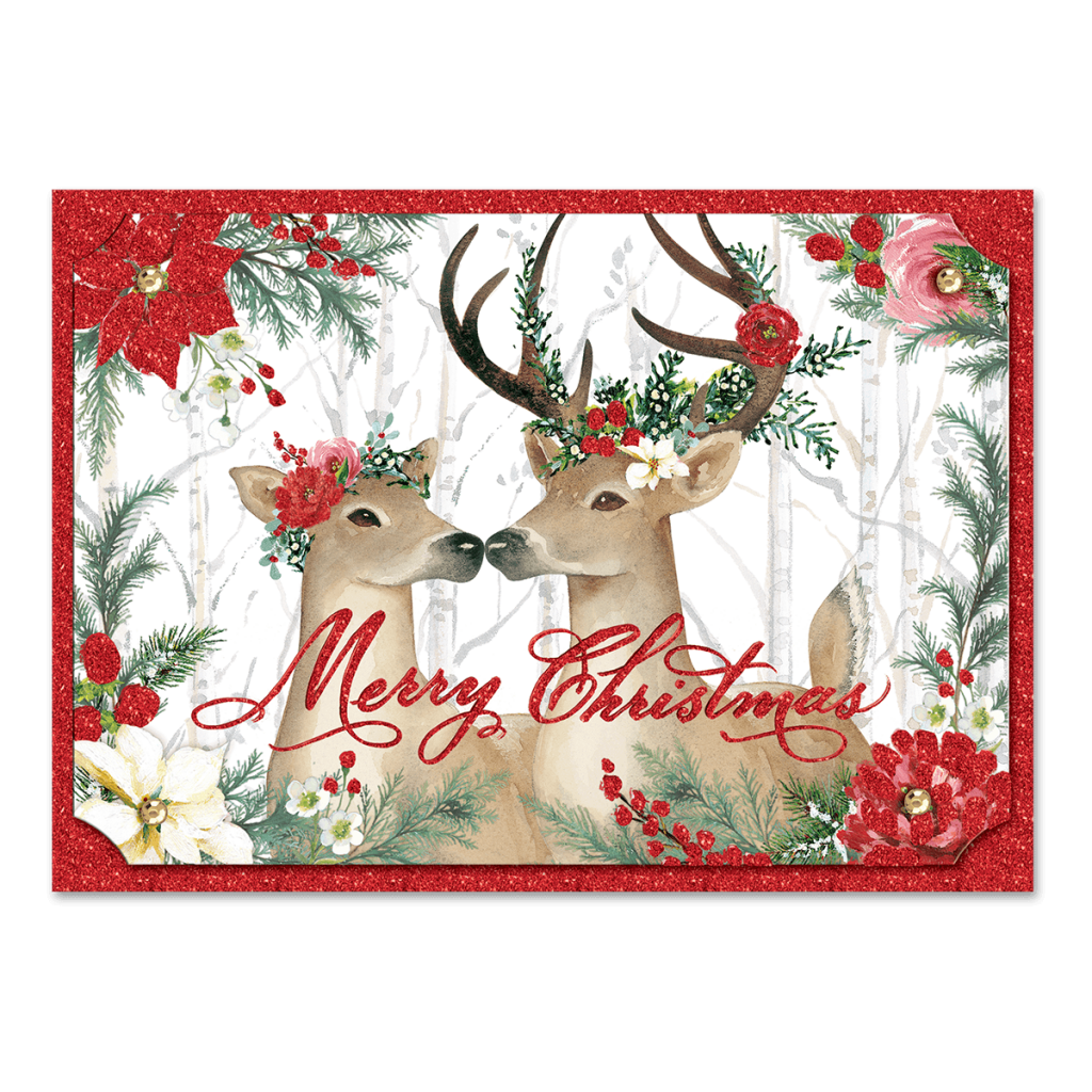 Holiday Deer Cheer Boxed Holiday Cards - Punch Studio