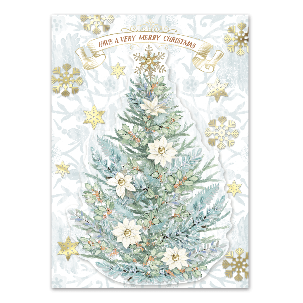 Holiday Botanical Tree Boxed Holiday Cards - Punch Studio