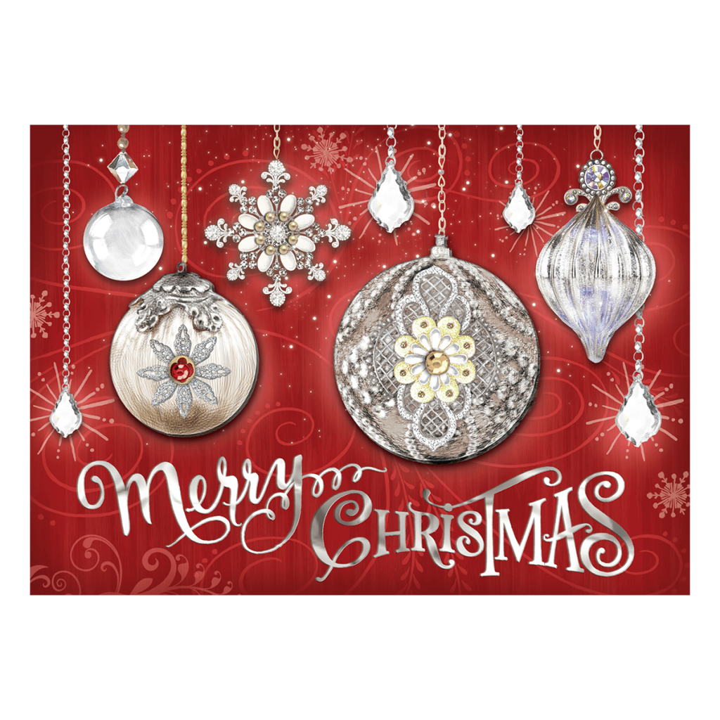 Holiday Crystal Ornaments Boxed Holiday Cards - Punch Studio