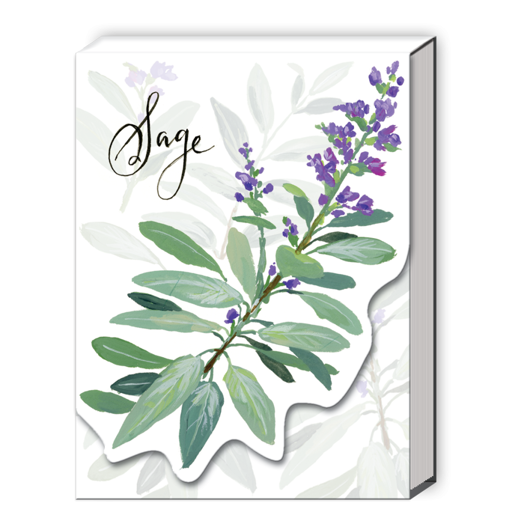 Homegrown Sage Pocket Notepad - Kelly Green by Punch Studio