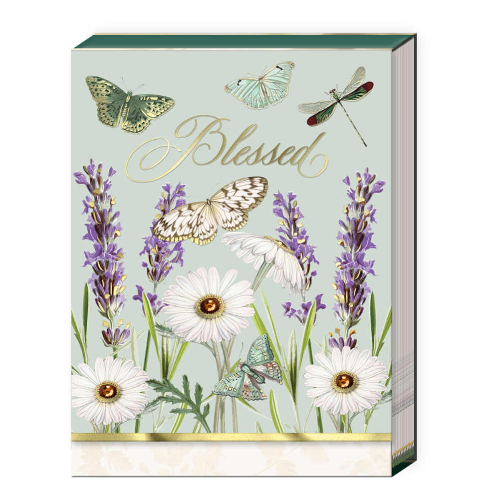 Nature's Grace Blessed Lavender Pocket Notepad - Punch Studio