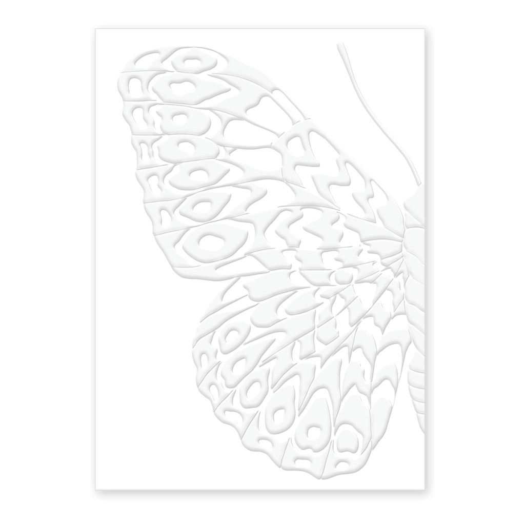 Embossed Butterfly Wing Greeting Card - Kelly Green by Punch Studio