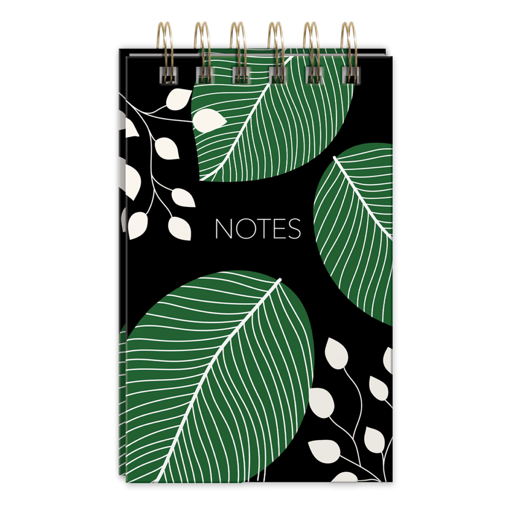 Green Garden Leaves Jotter Notepad - Punch Studio