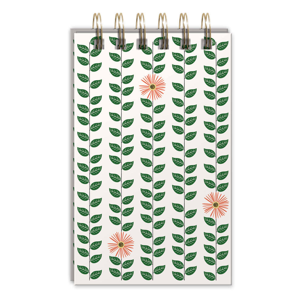 Green Garden Vines Jotter Notepad - Punch Studio