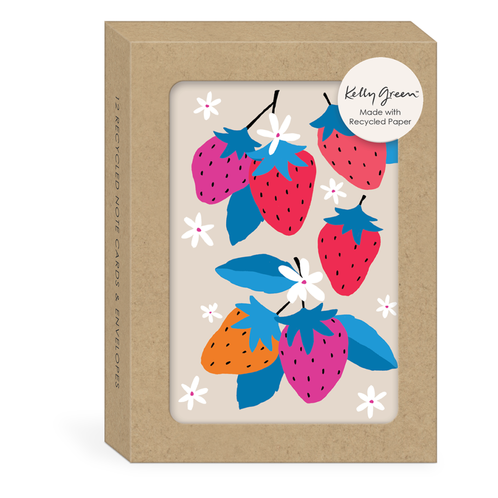 Fruit Market Strawberries Note Cards - Punch Studio
