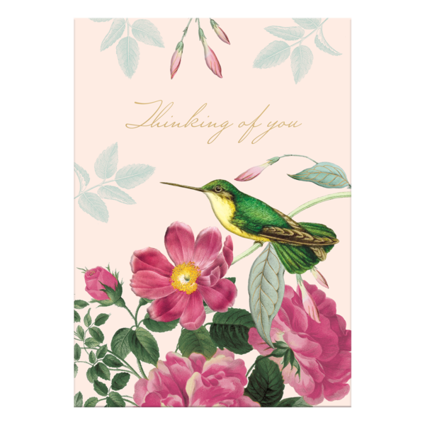 Thinking of You Hummingbird Greeting Card - Punch Studio